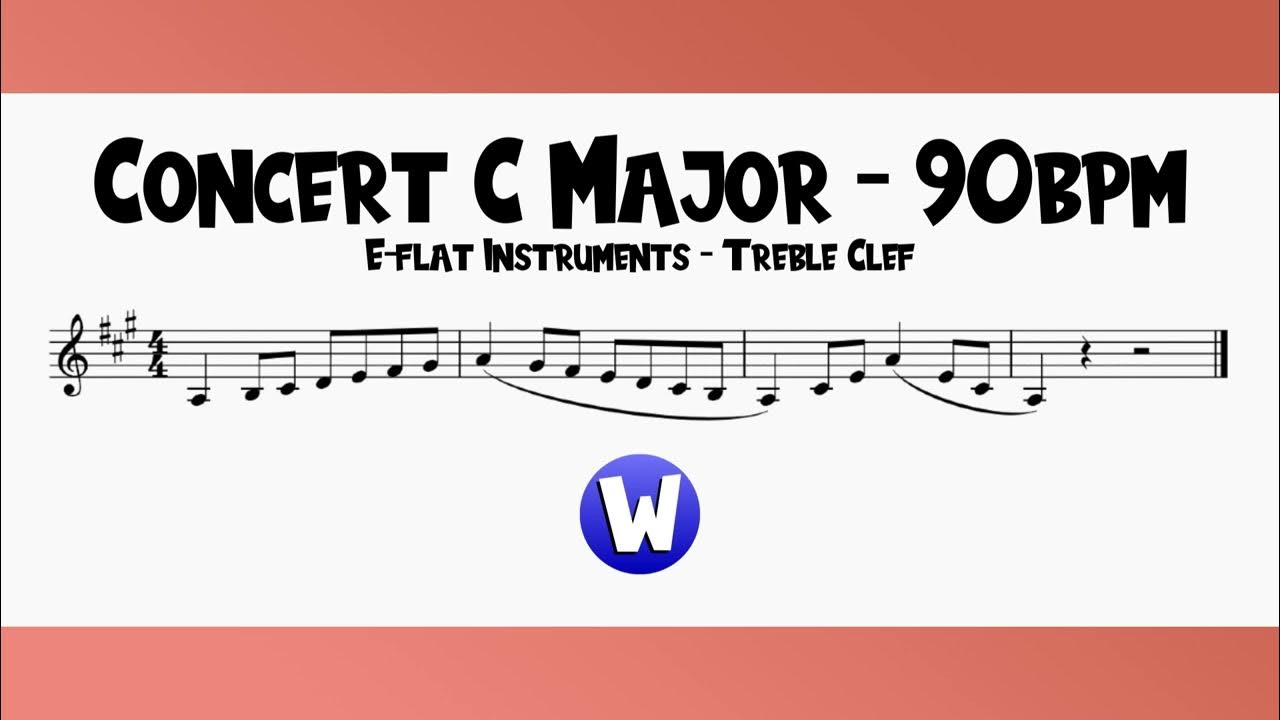 Concert C Major Scale (Alto Saxophone or Baritone Saxophone) | 70 ...