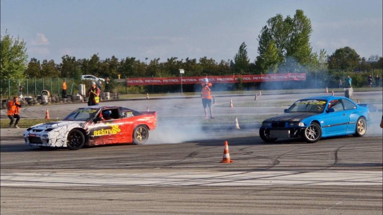 Adri Vs. Debeli Drift Twin Tandem | Croatian Drift Challenge - YouTube