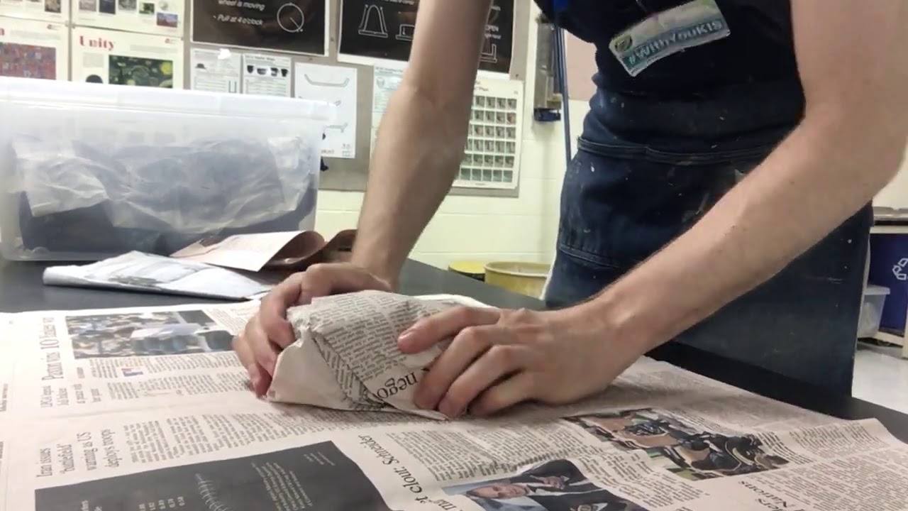 3D Art Mask (Step 1): Creating a newspaper mold for your ceramic mask ...