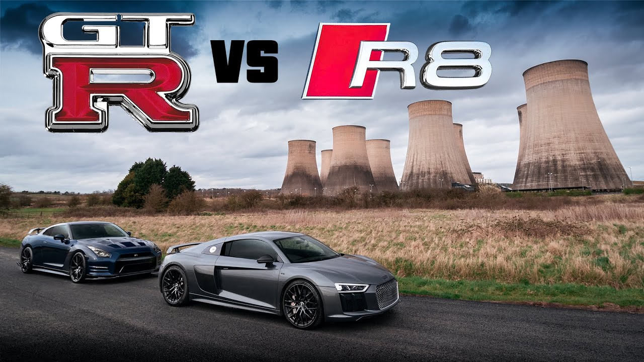 HOW TO POSITION CARS ON A PHOTOSHOOT *Nissan GTR vs Audi R8 V10 ...