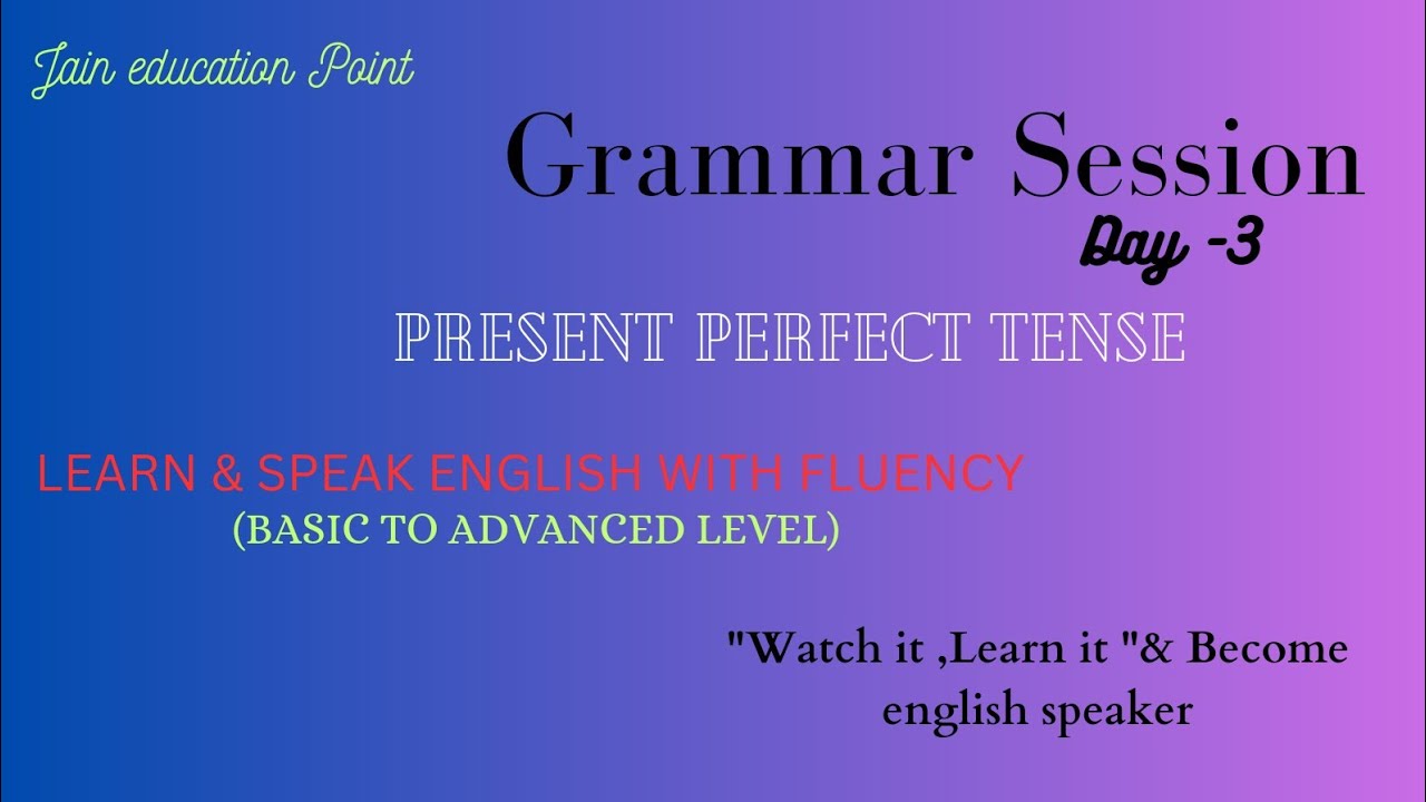 #Present perfect tense, (Since&for) Complete explanation@@ - YouTube