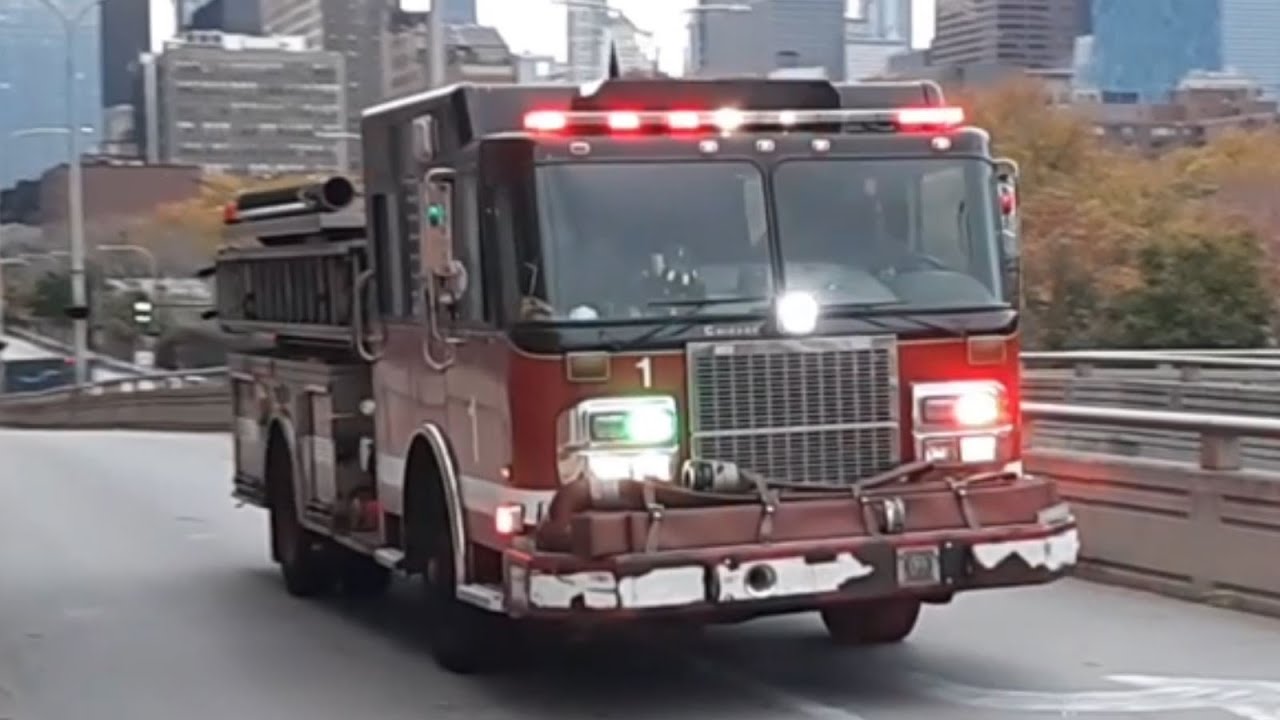 Chicago Fire Dept Engine 1 Responding - YouTube