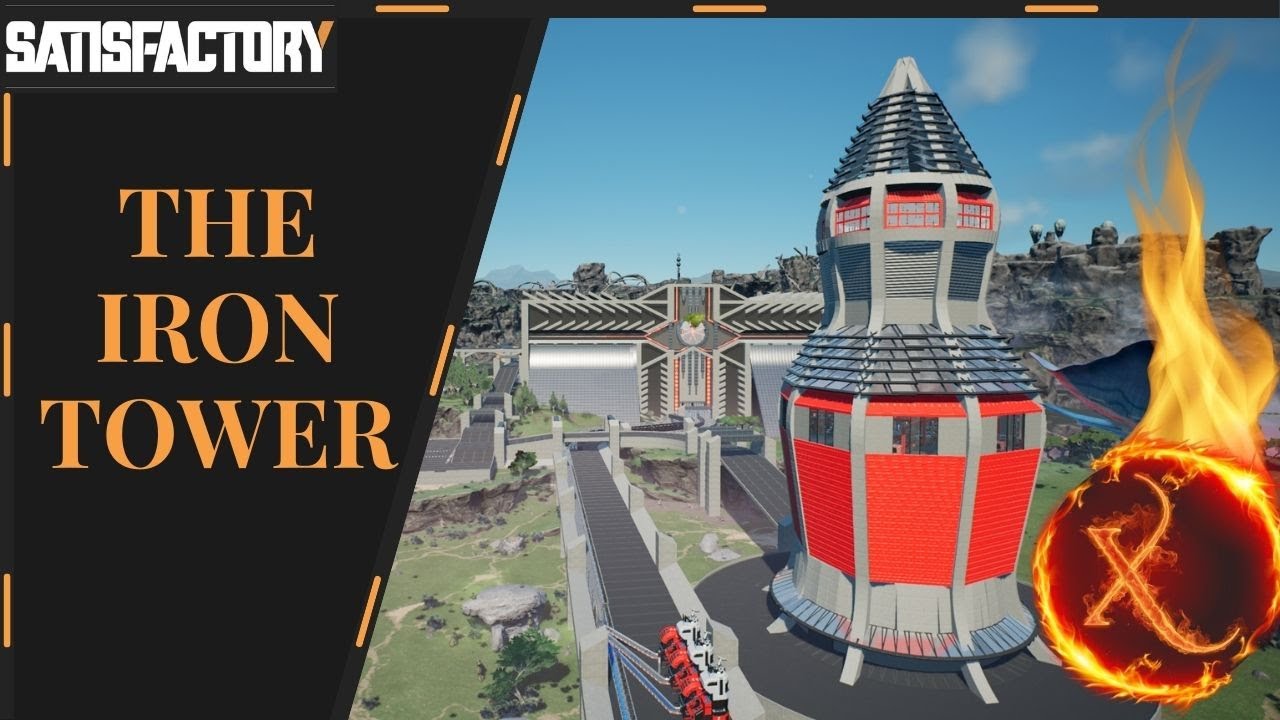 Satisfactory showcase: Iron tower. - YouTube