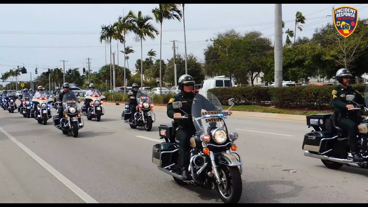 FBI Special Agent Daniel Aflin Funeral Procession - YouTube