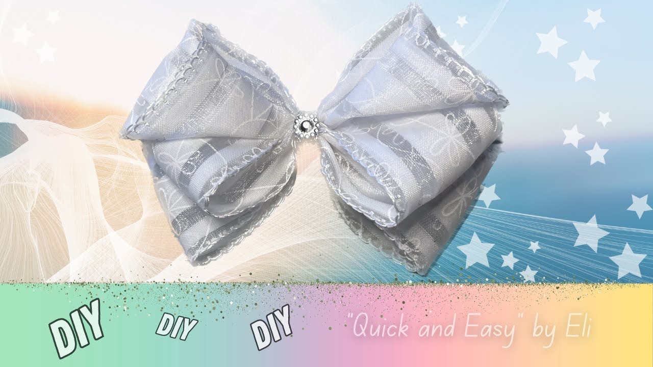Beautiful Ribbon Bow No2 - Quick and Easy 🎀🌹🌼 - YouTube