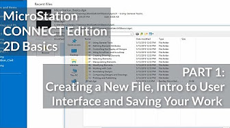 MicroStation 2D Basics Training - YouTube