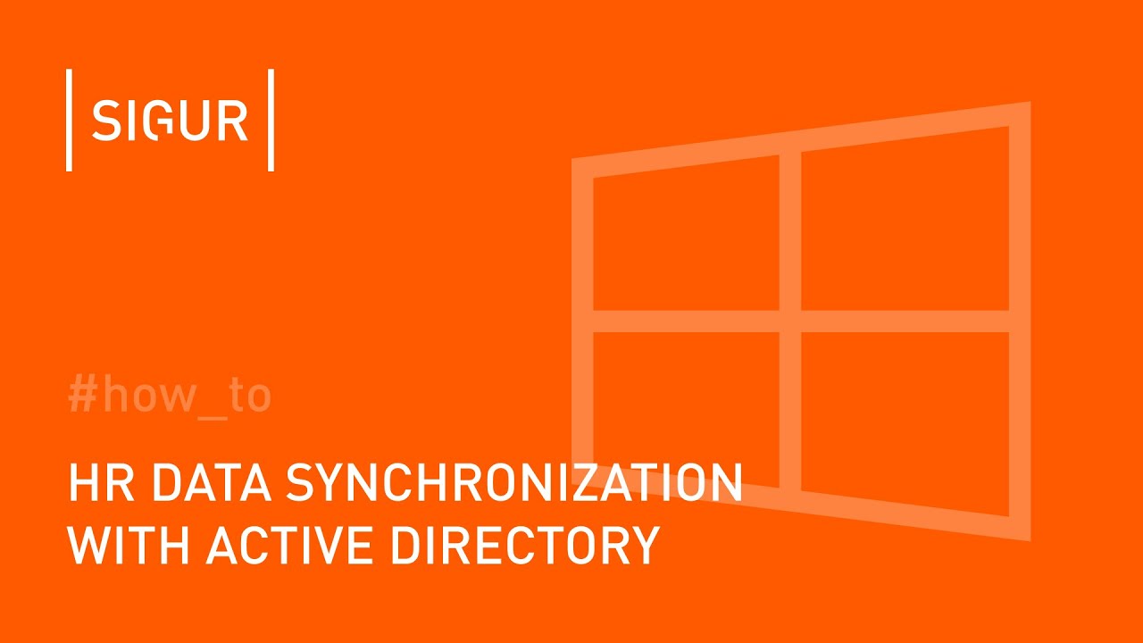 How to set personnel data synchronization with Active Directory - YouTube