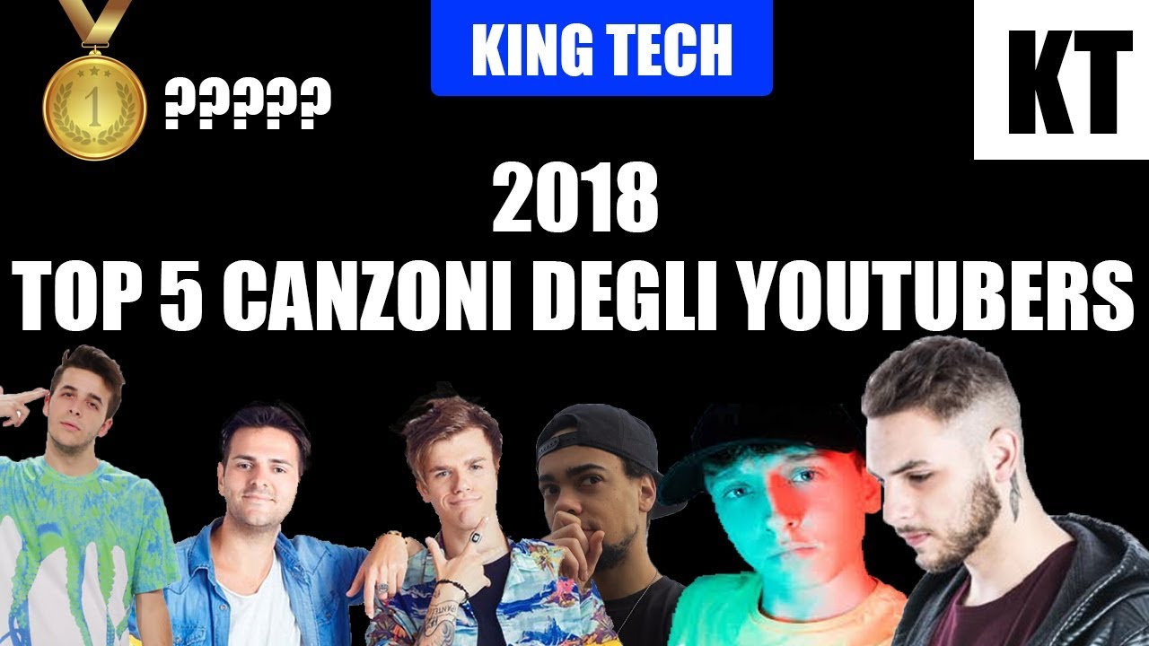 Top 5 canzoni degli youtubers| king tech - YouTube