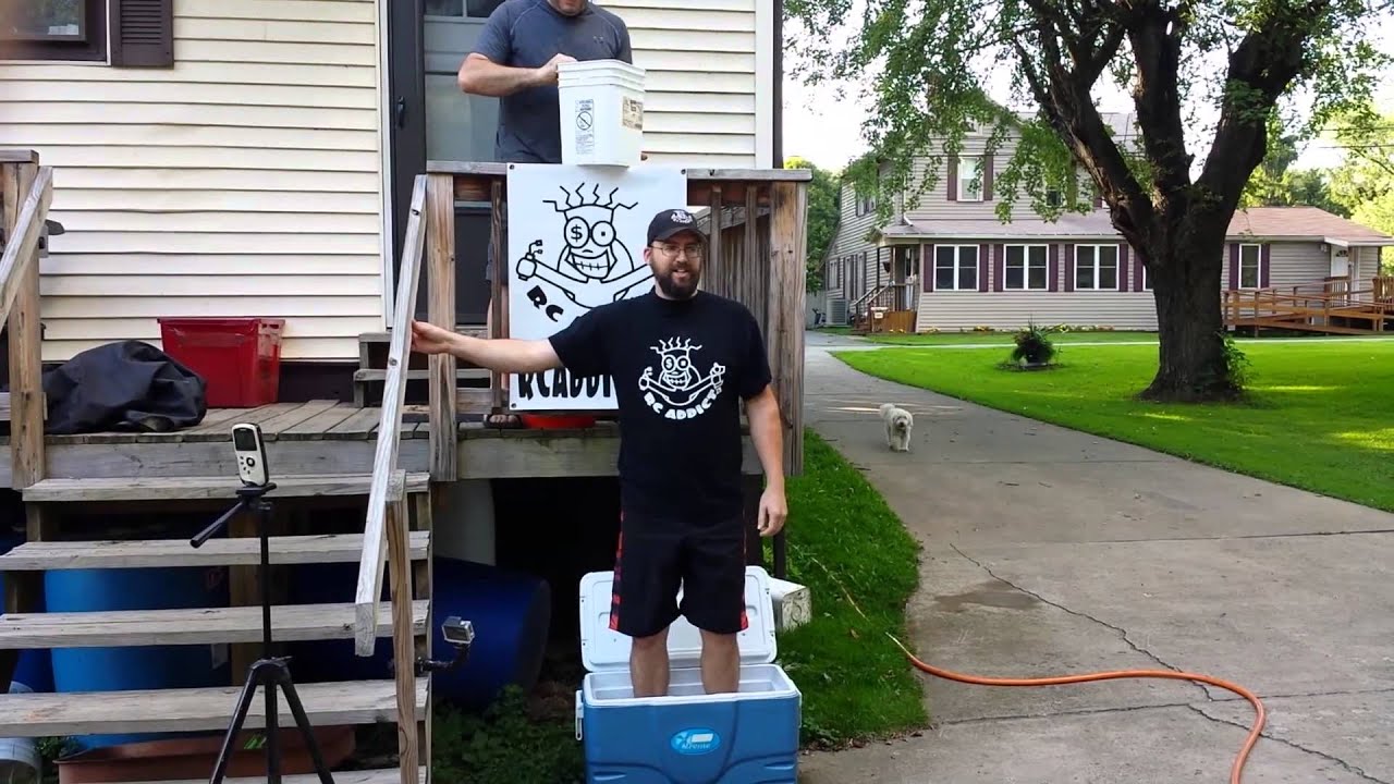 Extreme triple ice water challenge - YouTube