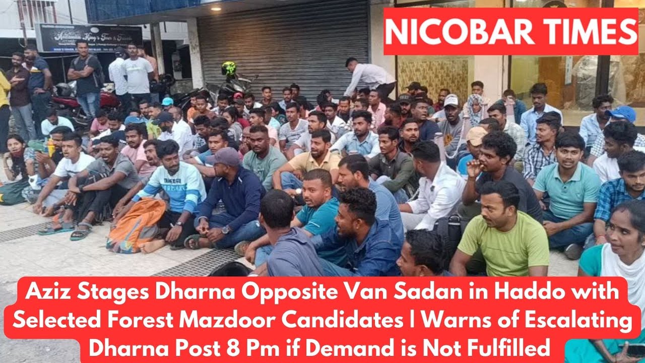 Aziz Stages Dharna Opposite Van Sadan in Haddo with Selected Forest ...