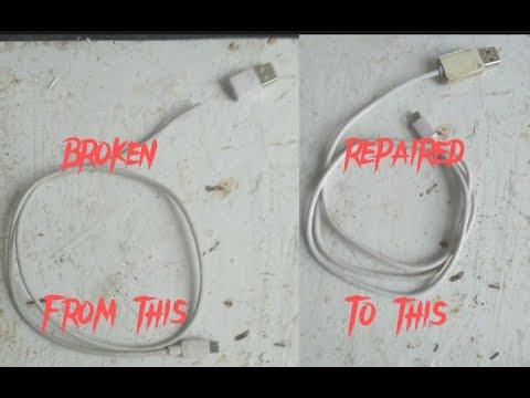how to repair usb charging cable/usb cable repairing/ charginf cable ...