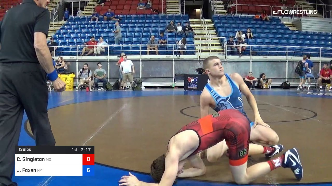 138 Lbs Cons 32 1 Chris Singleton Missouri Vs Joseph Foxen New York - YouTube