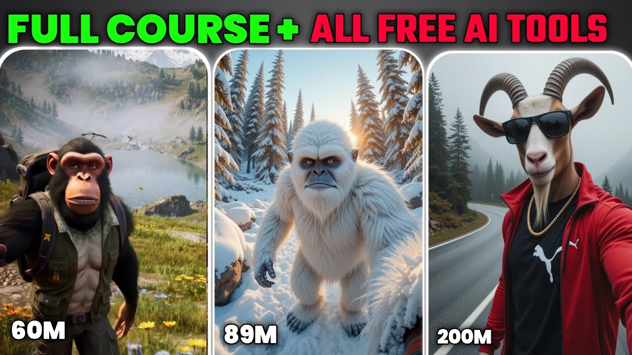 AI Animal Vlogs | Instagram Viral Monkey Vlogs Kaise banaye | How to ...