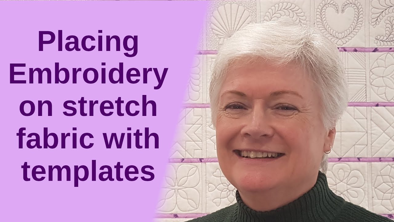 Embroidery on stretch fabric - YouTube