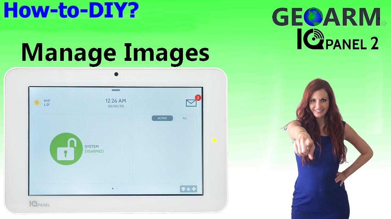 Qolsys IQ Panel 2 - How to Manage Front Camera? - YouTube