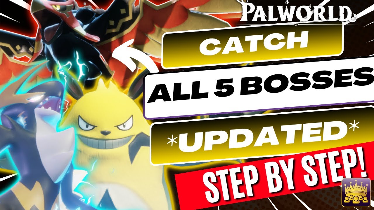 Palworld *UPDATED* CAPTURE ALL 5 TOWER BOSSES GLITCH After Patch 0.1.3 ...
