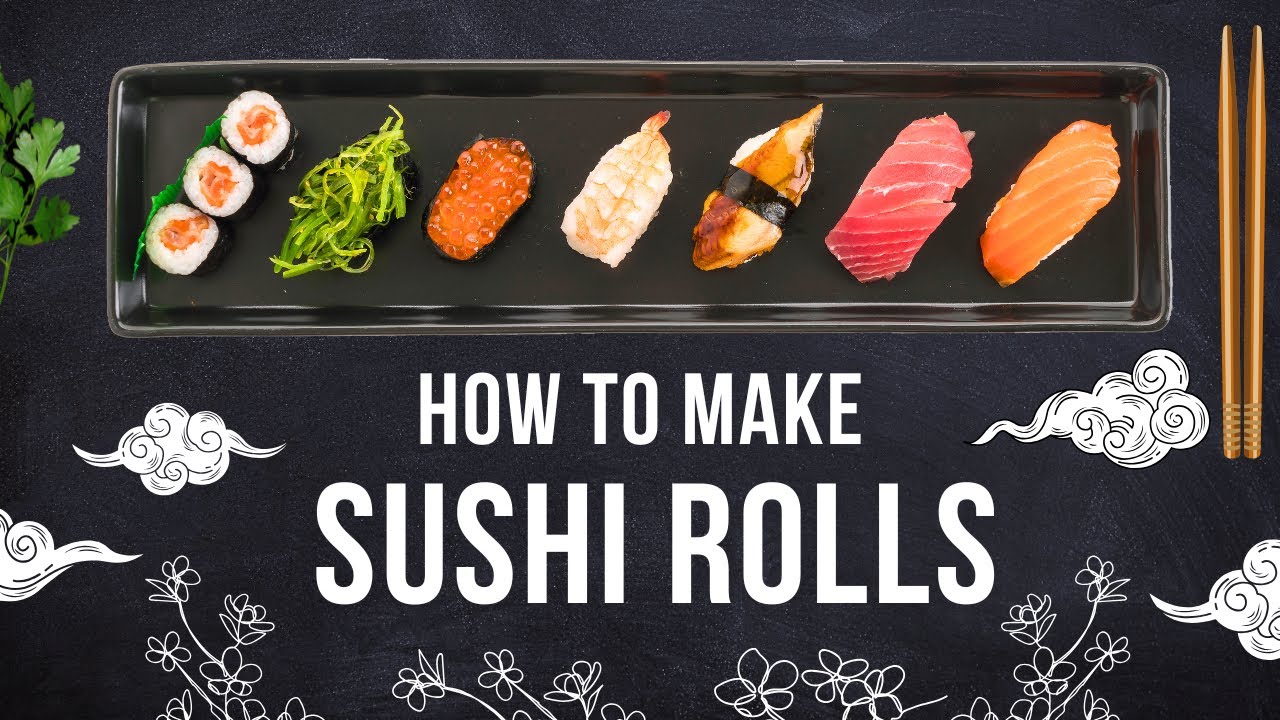 How to make Simple Sushi at home step-by-step SUSHI recipe #yummy # ...