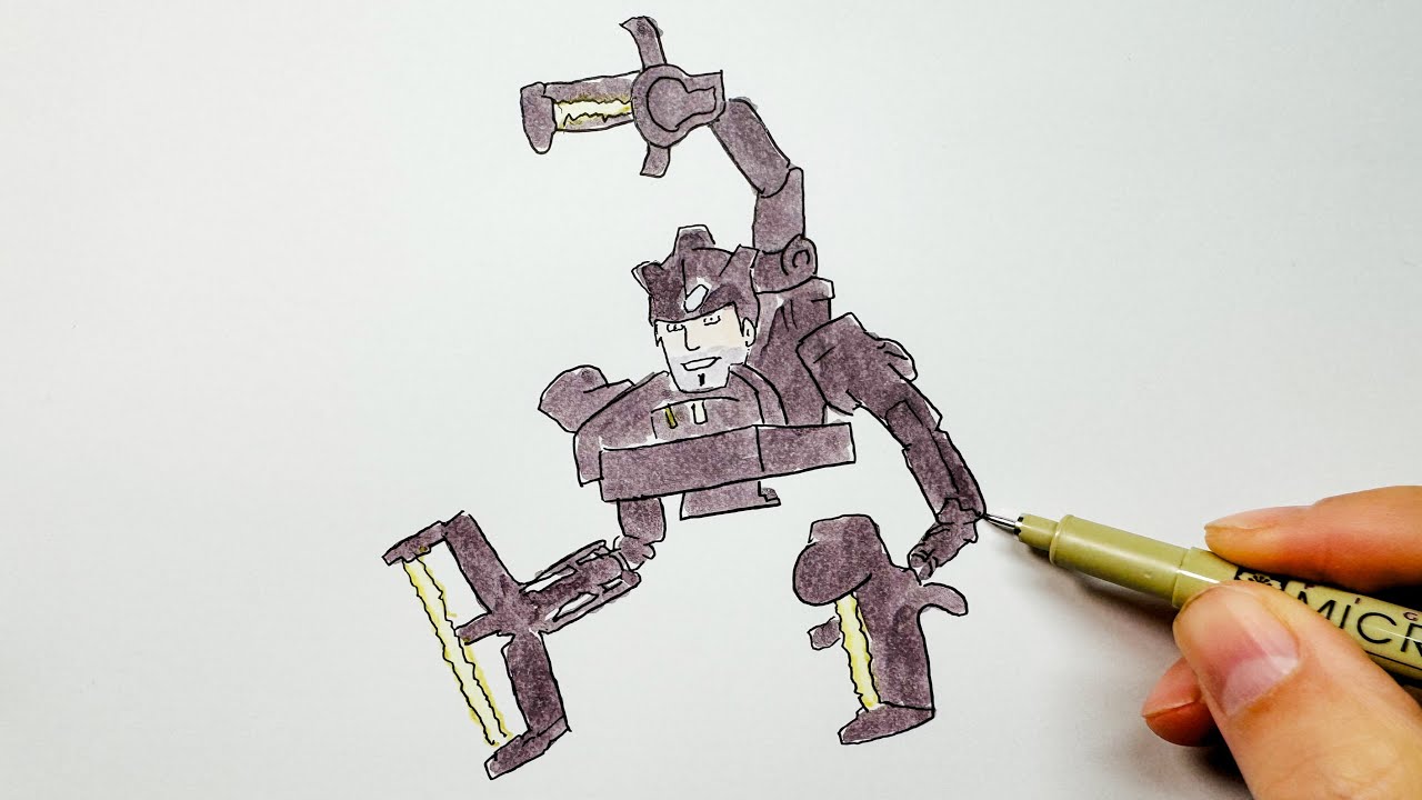 How to Draw Upgraded Astro Detainer Toilet From Skibidi Toilet ...