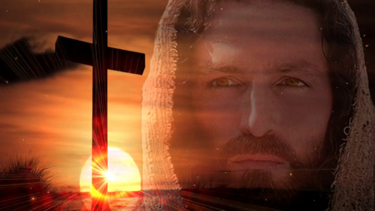 Christian Video Loop Background Jesus and Cross with light effects ...
