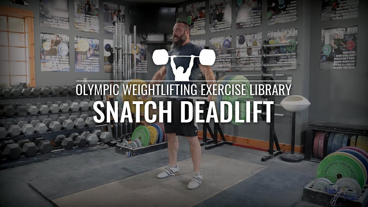 Snatch Deadlift | Olympic Weightlifting Exercise Library - YouTube