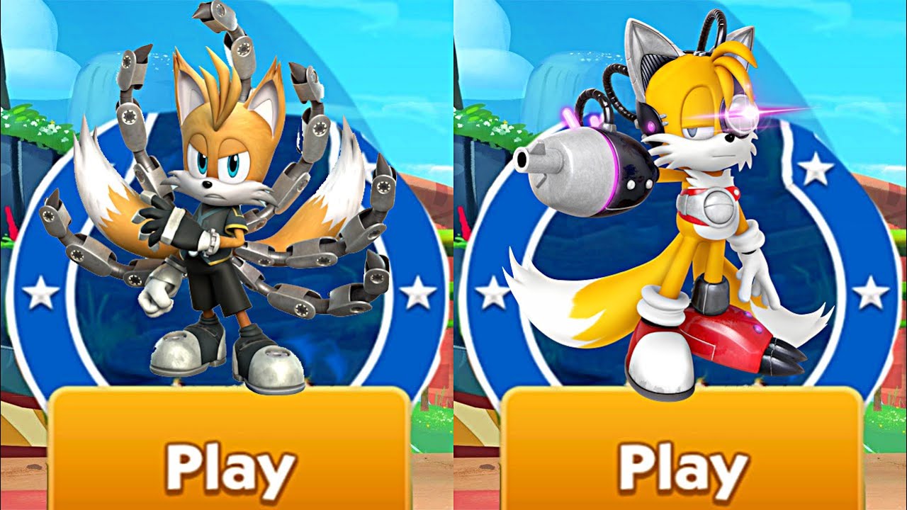 Tails Octopus vs Tails robot - All characters in Sonic Dash - Android/IOS GamePlay - YouTube
