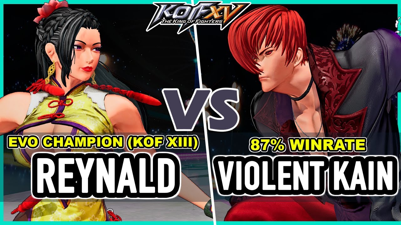 KOF XV 🔥 Reynald (Dolores/Luong/Shermie) vs Violent Kain (Kyo/Iori/Rock ...