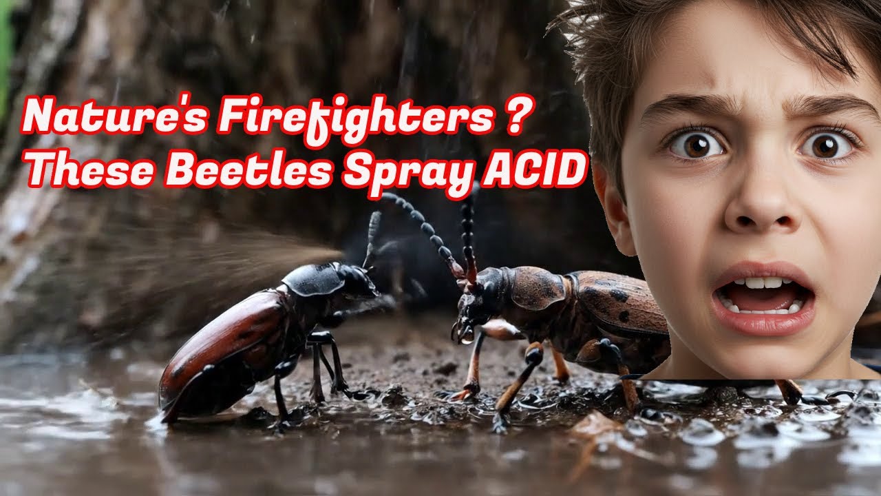 Nature's Firefighters These Beetles Spray ACID at Flames #shorts # ...