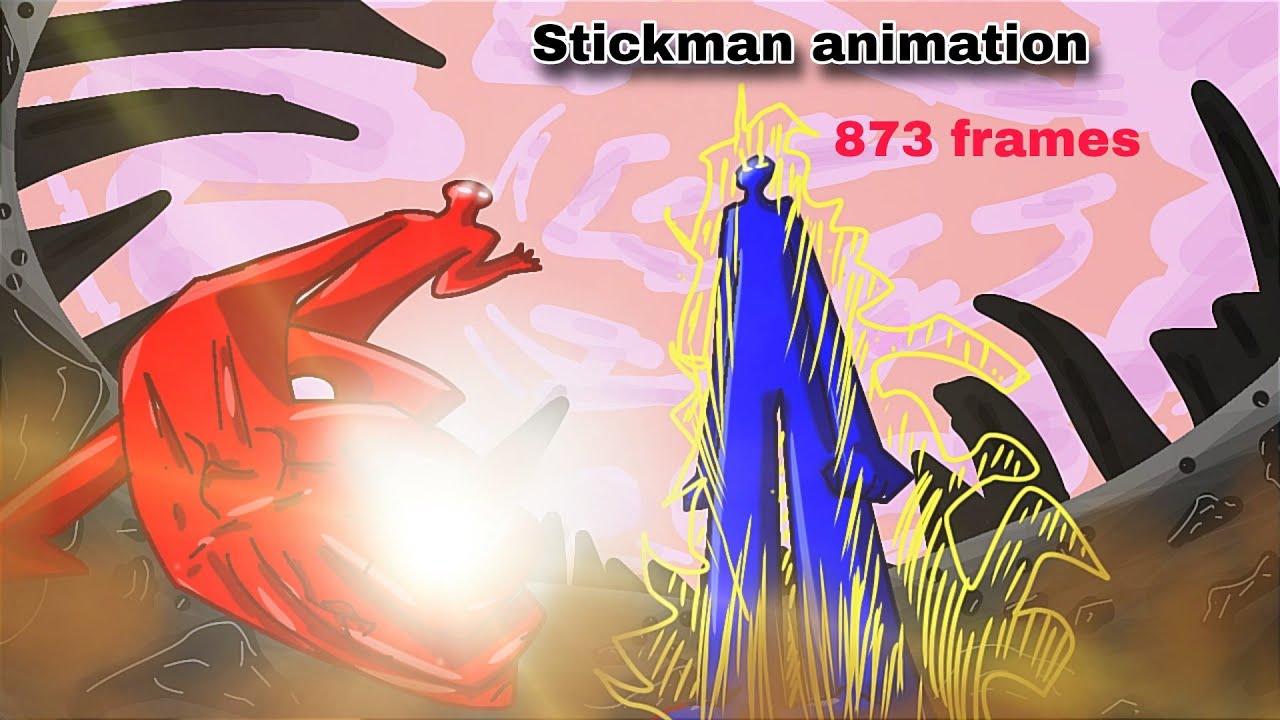 Stickman animation 873 frames II#youtubevideo#animation# ...