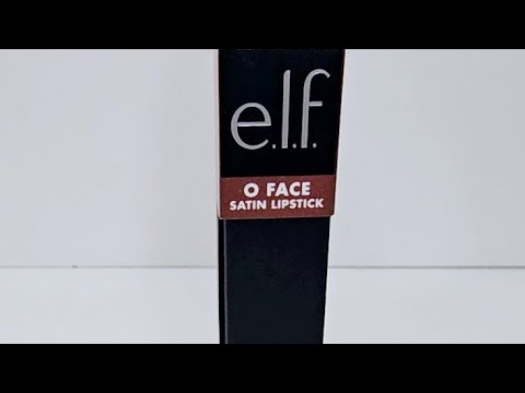 Elf Cosmetics O Face Satin Lipstick ( Drive )🤎🤎🤎 - YouTube