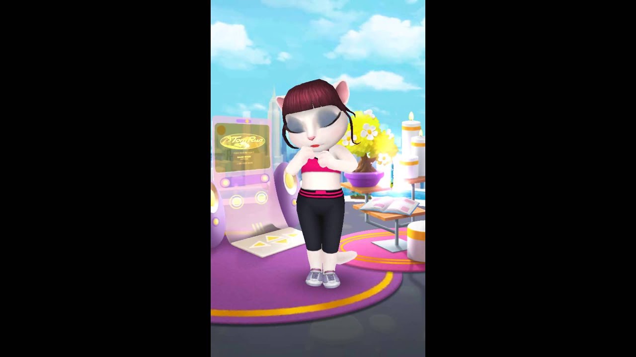 My Talking Angela - Look de Academia | Fitness Outfit - YouTube