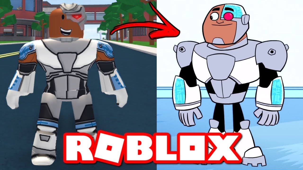 COMO FAZER O CYBORG (OS JOVENS TITÃS) NO ROBLOX - YouTube
