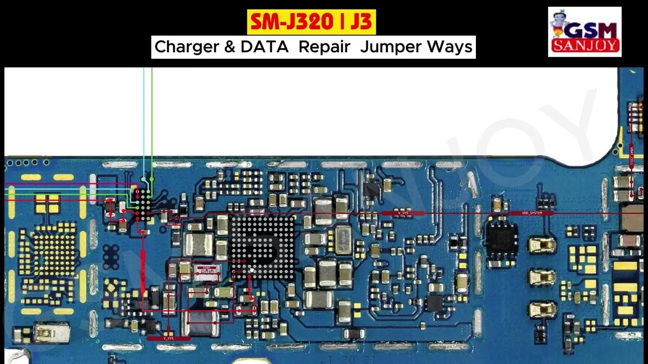 Samsung J3 (2017) SM-J330 Charger & DATA Problem Repair Jumper Ways All Supply Free #gsmsanjoy ...