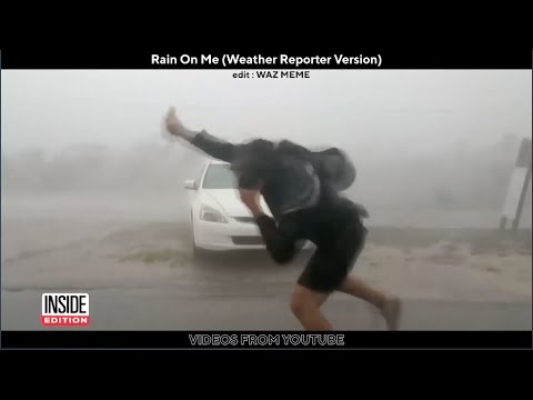 Lady Gaga - Rain on Me meme 【weather reporter version】ft. Ariana - YouTube
