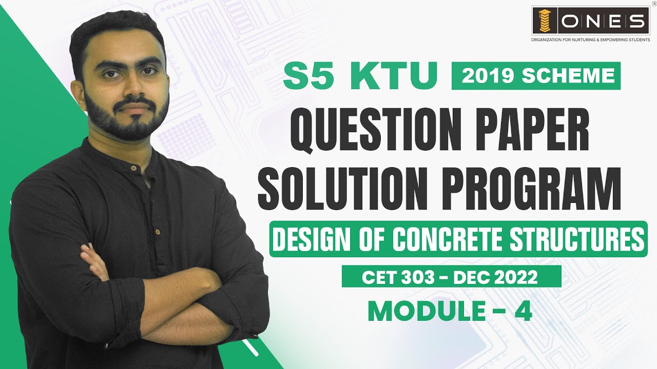 S5 KTU 2019 Scheme QP Solution | CE | DESIGN OF CONCRETE STRUCTURES ...
