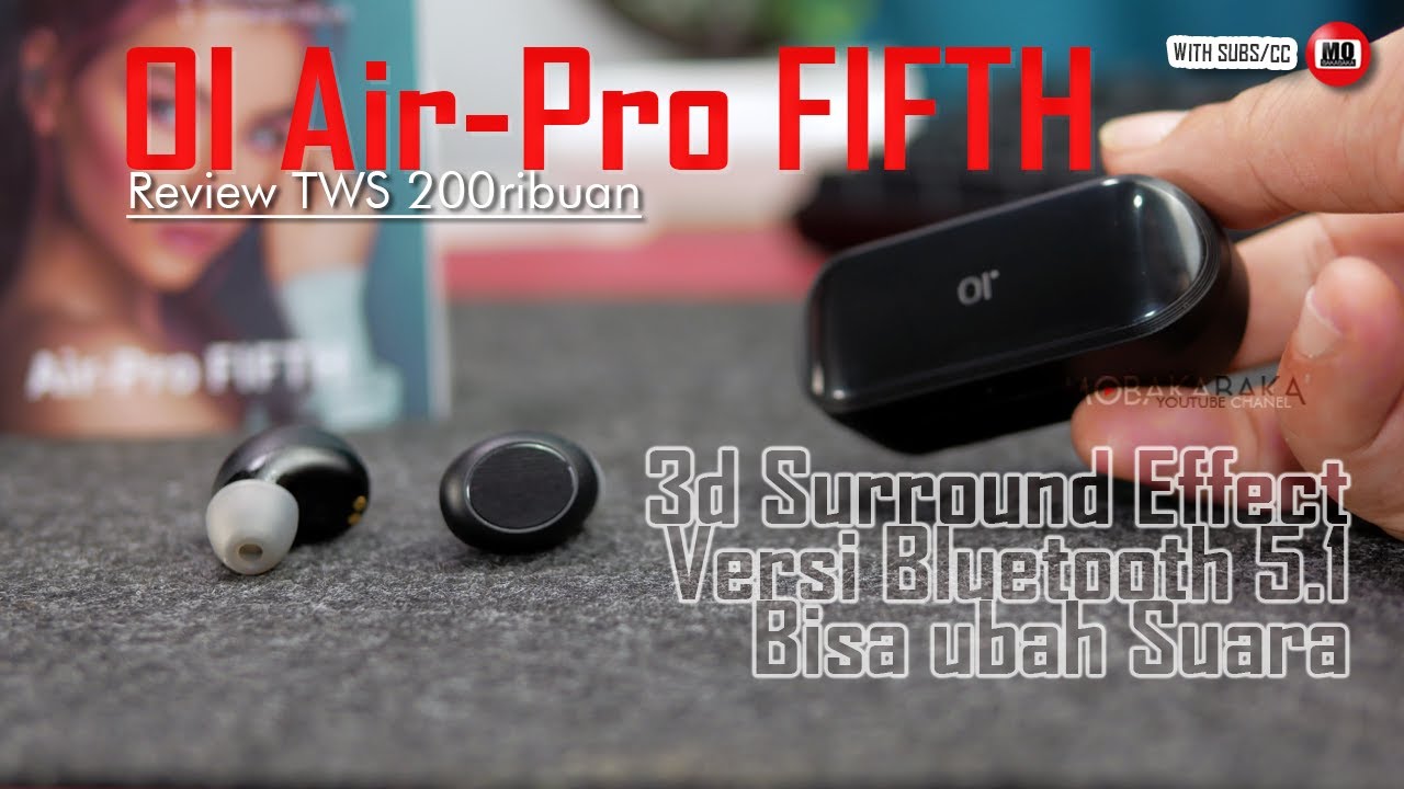 Fitur UNIK TWS Earbuds 200ribuan | Review TWS OI Air-Pro FIFTH - YouTube
