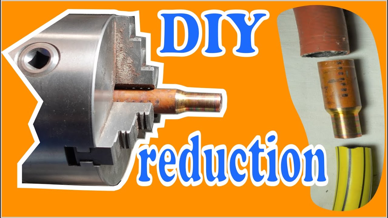 Secret metal lathe trick to make reduction fitting in 3 minutes - YouTube