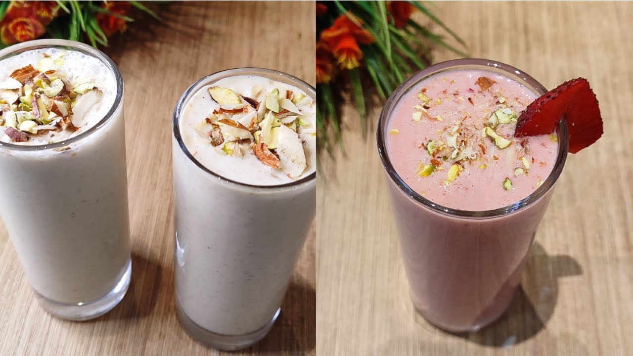 Lassi 2 Ways | Dry Fruit Lassi | strawberry Lassi | RR Tasty kitchen ...