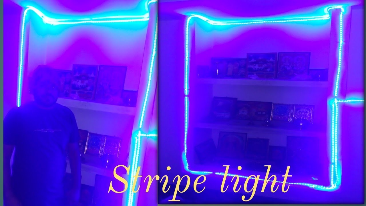 stripe light fitting||stripe light install||stripe light kese lagaye ...