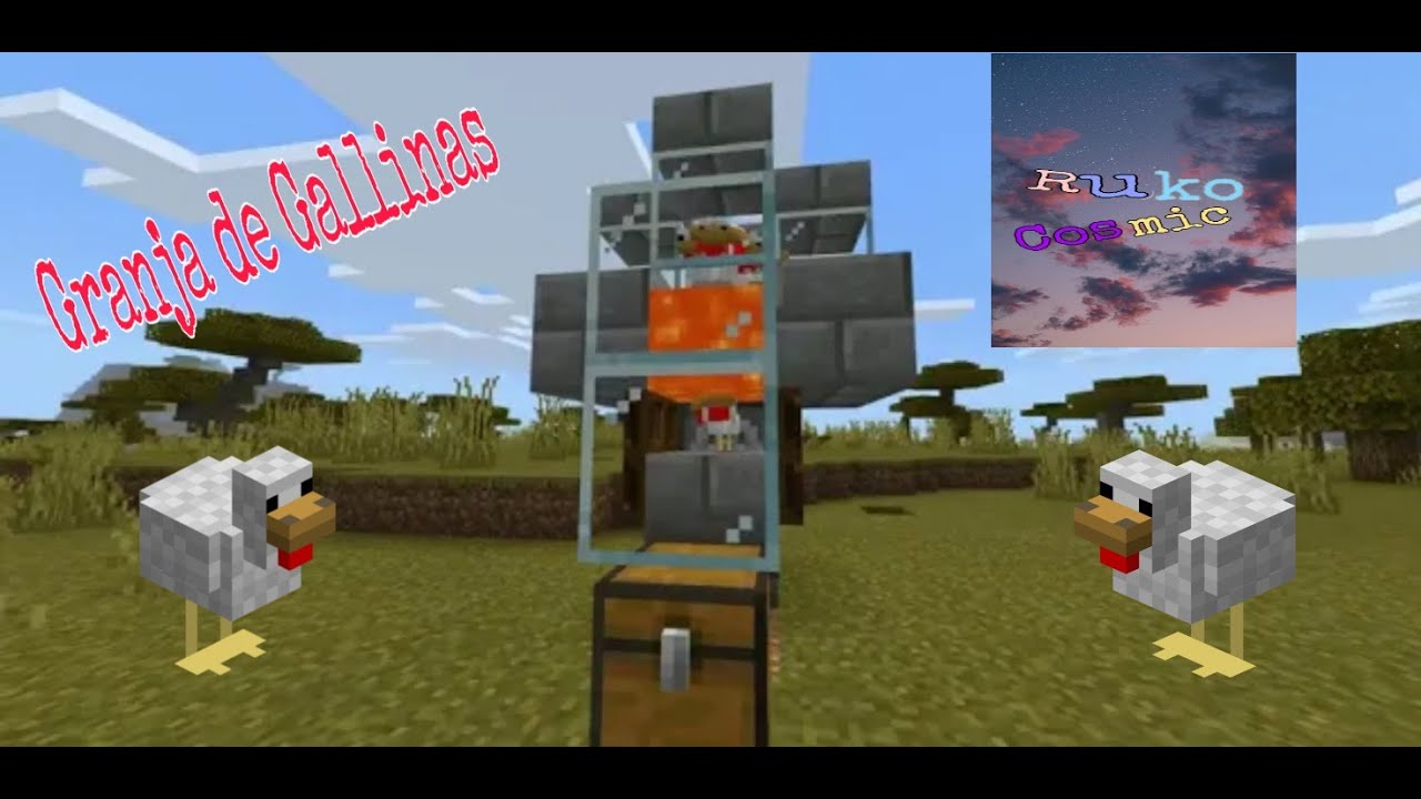 Granja de Gallinas! Minecraft Bedrock - YouTube
