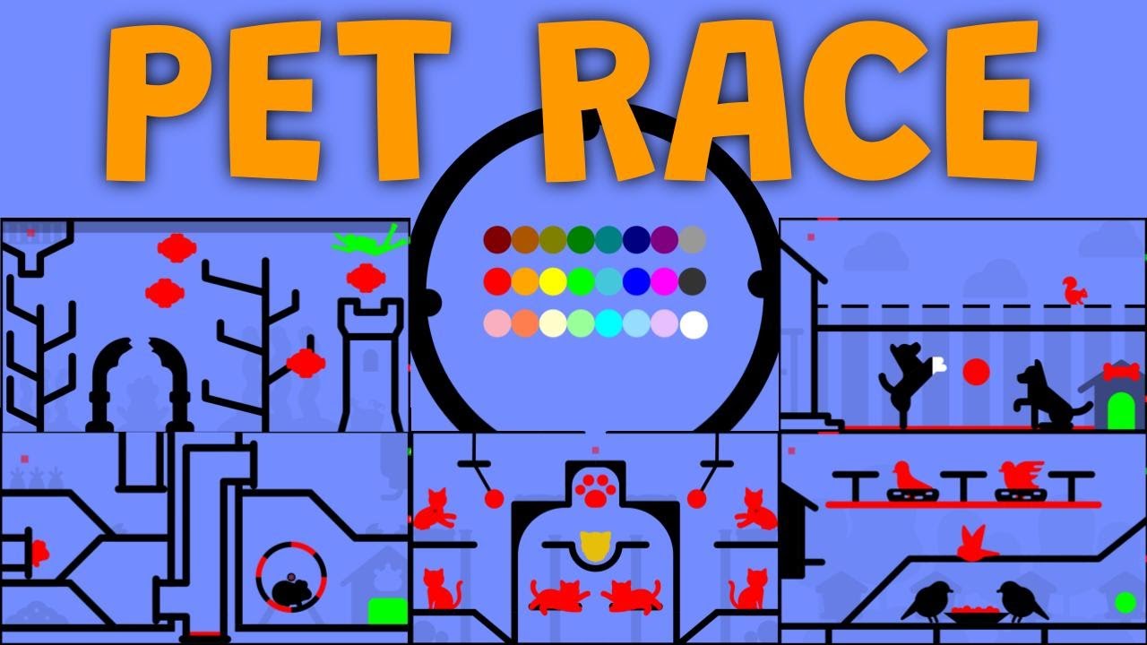 24 Marble Race EP. 56: Pet Race (by Algodoo) - YouTube