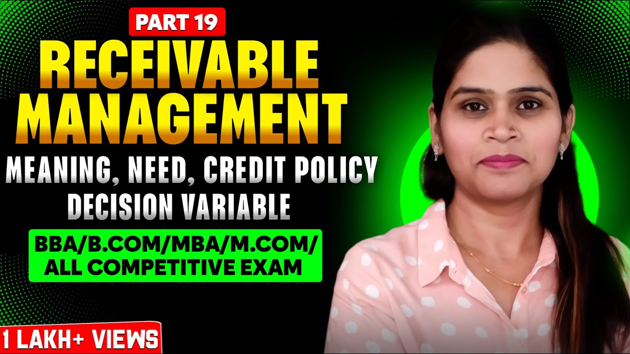 Receivable Management | Working Capital Management | Financial ...