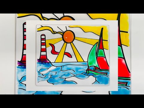 Cam Vitray ( GLASS PAINTING ) Cam Boyama Sanatı 