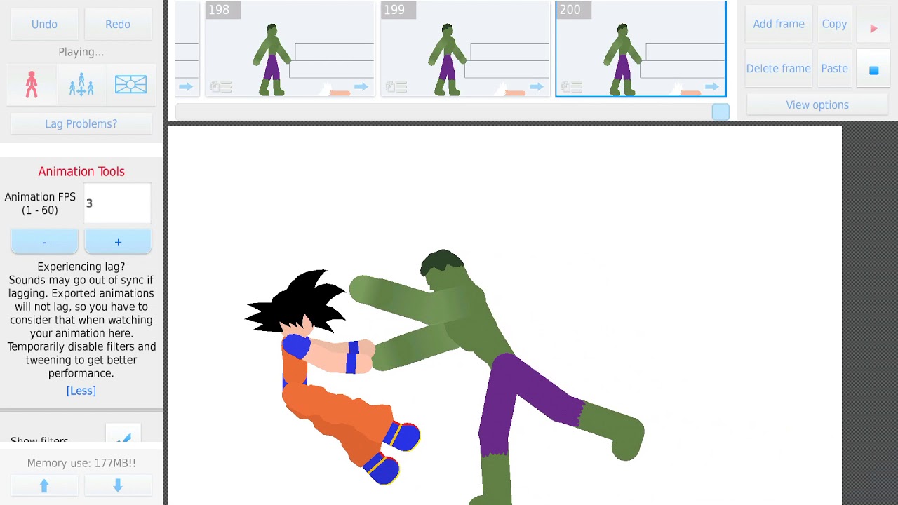 Hulk vs goku stick nodes - YouTube