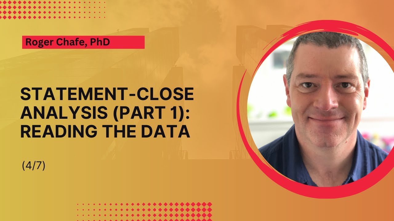 Statement-Close Analysis: Part 1 - Reading the Data - YouTube