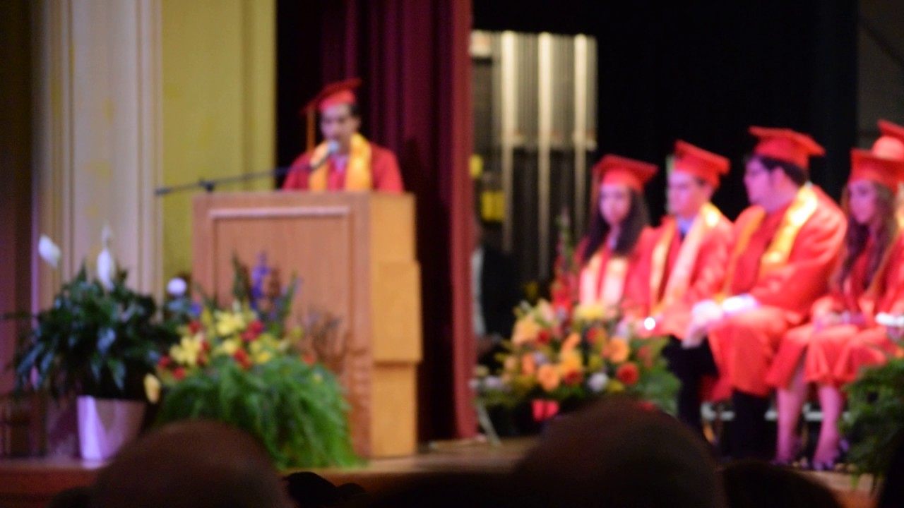 Salutatorian Speech - Olean High School Graduation 2017 - YouTube