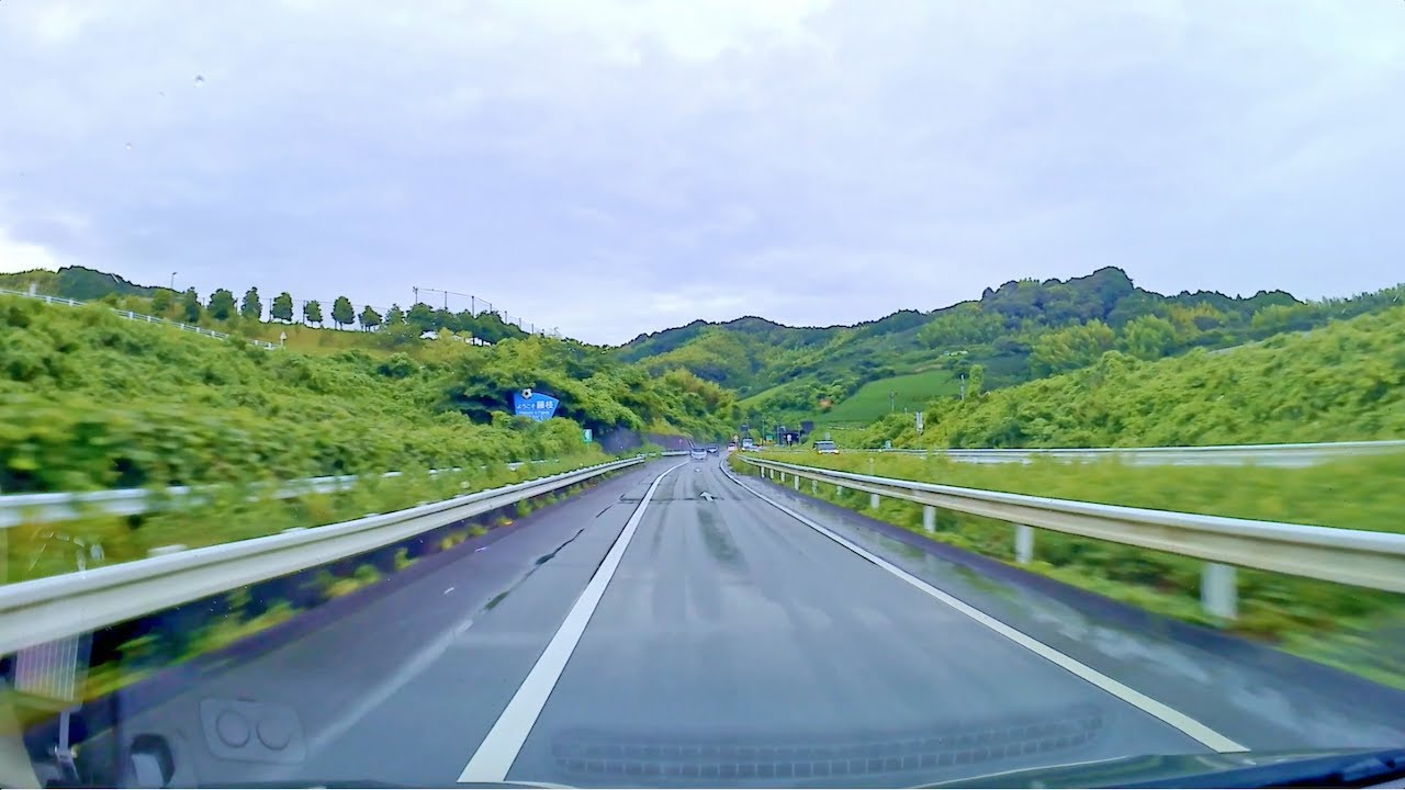 [ Driving in Japan ] Route 1 Bypass Drive to Utsunoya Pass Roadside ...
