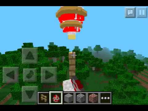 Minecraft PE-how to make a tornado - YouTube