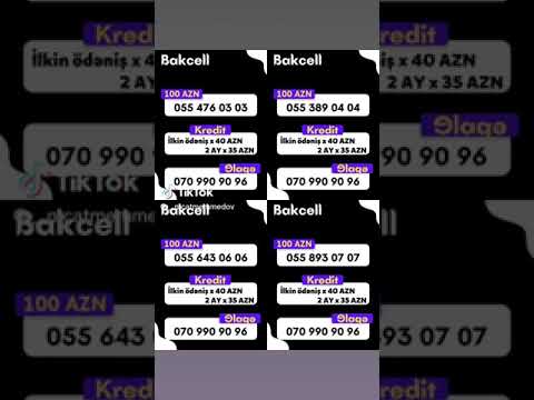 Kreditlə Bakcell nömrələr