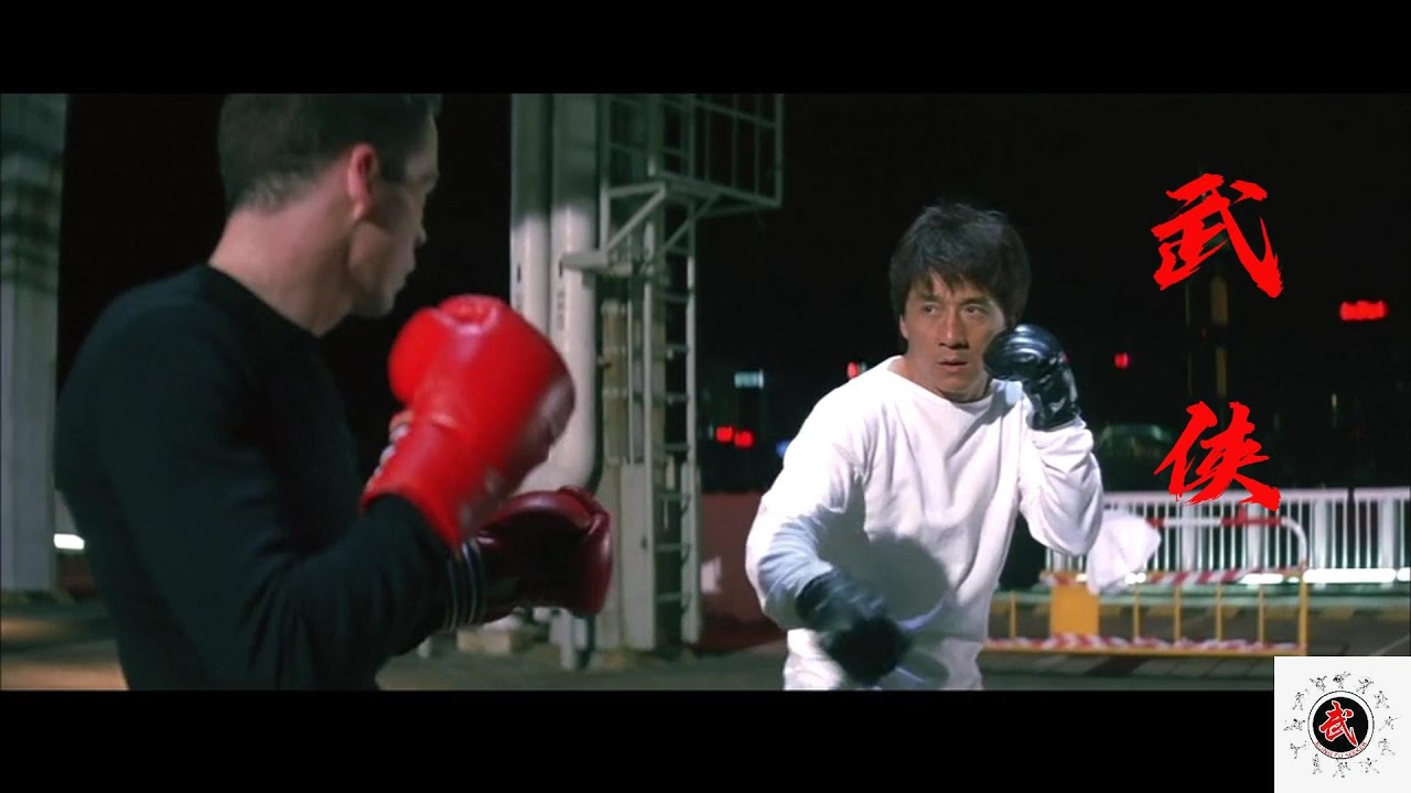 Jackie Chan VS Boxer fight scene in the Film Gorgeous 成龙VS 拳击手打斗场面/玻璃樽 ...