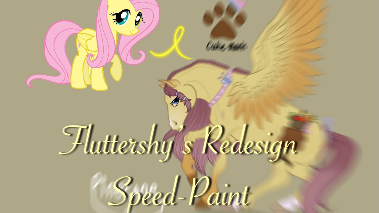 Fluttershy’s redesign MLP Speed-Paint - YouTube